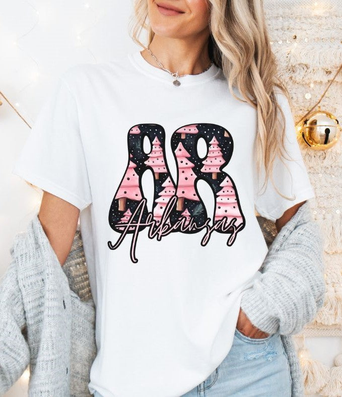 Christmas Trees (State Abbreviations) - DTF – BEC Print & Apparel
