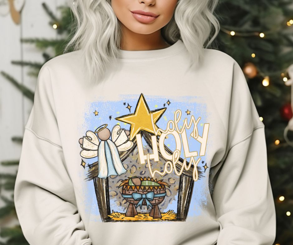 Holy Holy Holy Nativity - DTF – BEC Print & Apparel